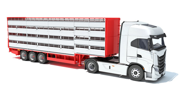 Iveco Animal Transporter Truck and Trailer – 3D Horse