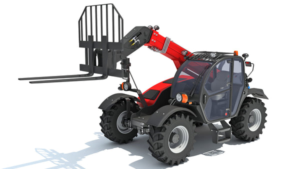 CASE 935 Telescopic Telehandler Forklift – 3D Horse