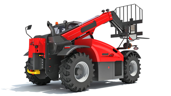 CASE 935 Telescopic Telehandler Forklift – 3D Horse