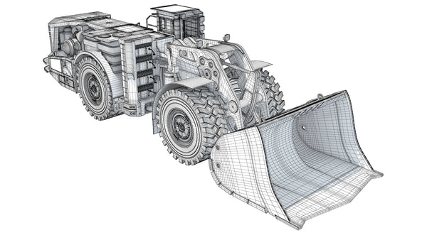 Komatsu Underground Hard Rock Haulage Loader – 3D Horse