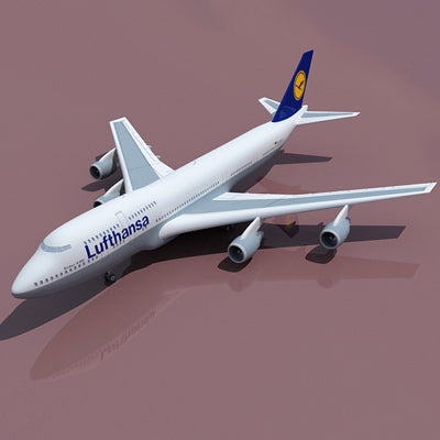 Boeing 747 3D Model with 6 Textures – 3D Horse