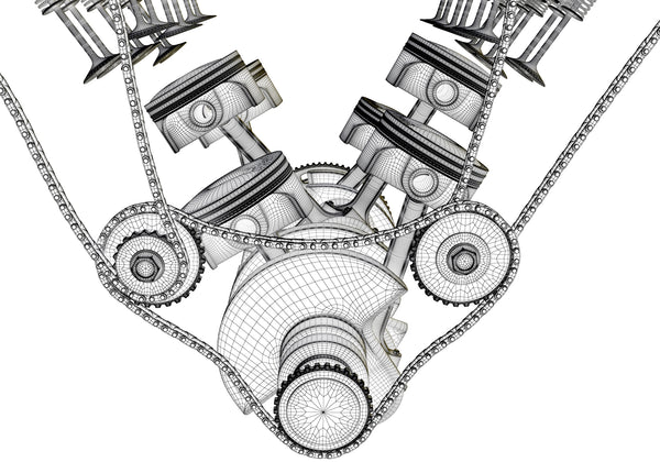 3D Models - Cylinders Crankshaft Animation – 3D Horse