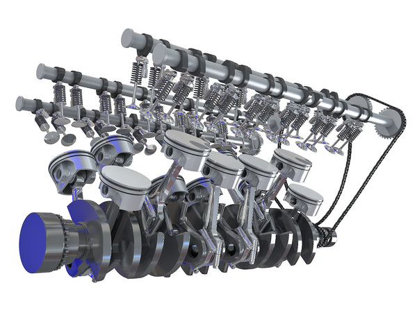 Animated V12 Engine Cylinders 3D Models – 3D Horse