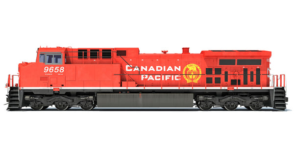 Canadian Pacific CP Locomotive Train 3D Model – 3D Horse