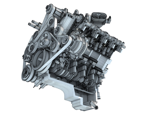 Animated Cutaway V8 Engine Ignition - 3D Models – 3D Horse