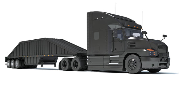Black Mack Truck with Tipper Trailer – 3D Horse