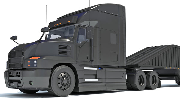 Black Mack Truck with Tipper Trailer – 3D Horse