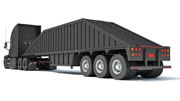 Black Mack Truck with Tipper Trailer – 3D Horse