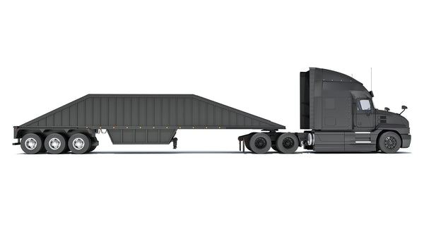 Black Mack Truck with Tipper Trailer – 3D Horse