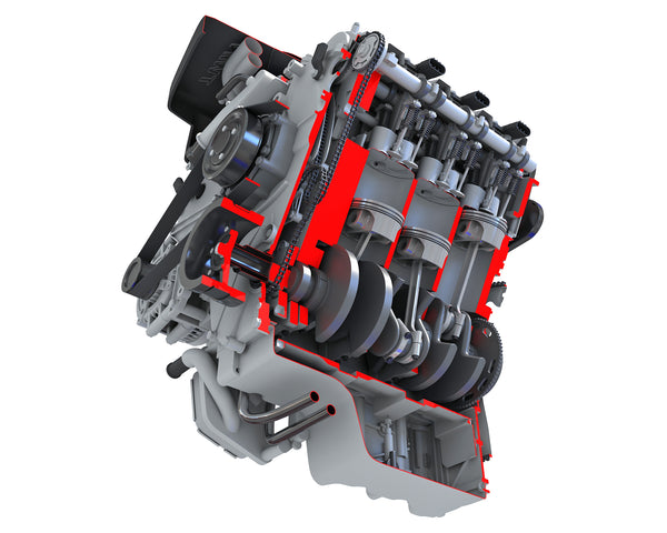 V6 Car Engine Cutaway - 3D Models – 3D Horse