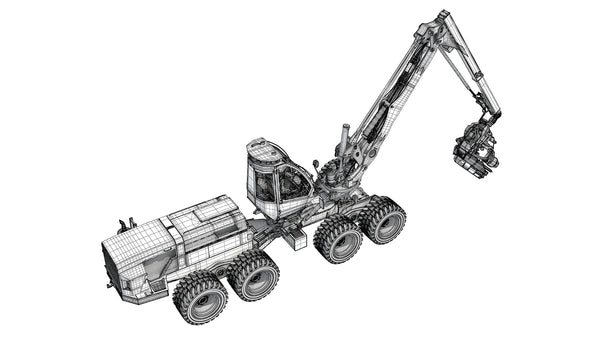 Rottne Forestry Harvester – 3D Horse