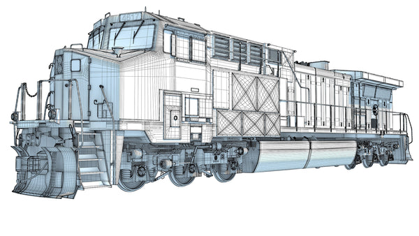 CSX Diesel Electric Locomotive 3D Models – 3D Horse