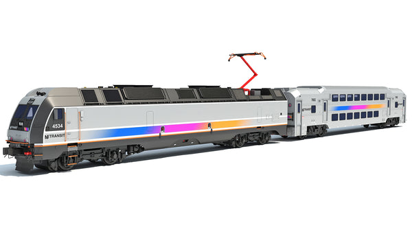 NJ New Jersey Transit Train 3D Models – 3D Horse