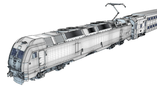 NJ New Jersey Transit Train 3D Models – 3D Horse