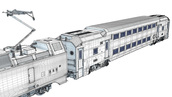 NJ New Jersey Transit Train 3D Models – 3D Horse
