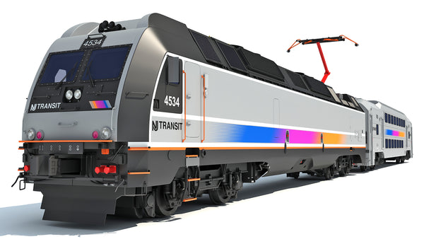 NJ New Jersey Transit Train 3D Models – 3D Horse