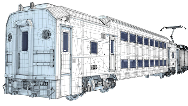 NJ New Jersey Transit Train 3D Models – 3D Horse