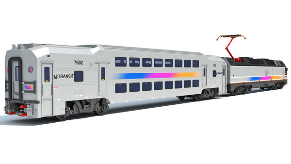 NJ New Jersey Transit Train 3D Models – 3D Horse