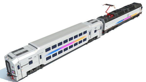 NJ New Jersey Transit Train 3D Models – 3D Horse