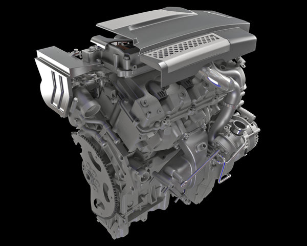 3D Model - Sectioned Animated V6 Engine – 3D Horse