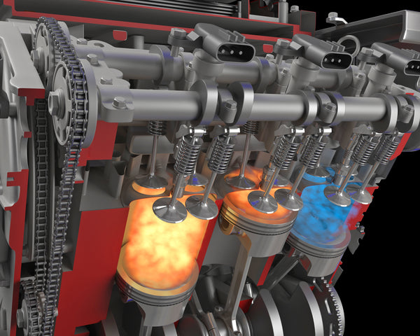 3D Model - Sectioned Animated V6 Engine – 3D Horse