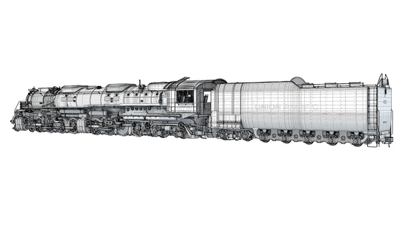 Union Pacific Big Boy 4014 Steam Locomotive – 3D Horse