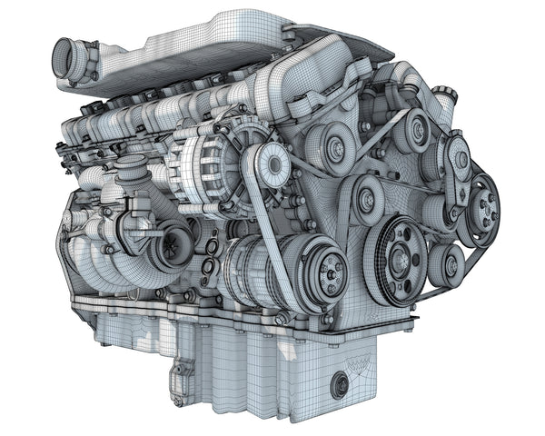 3D Models - V12 Engine with Interior Parts – 3D Horse