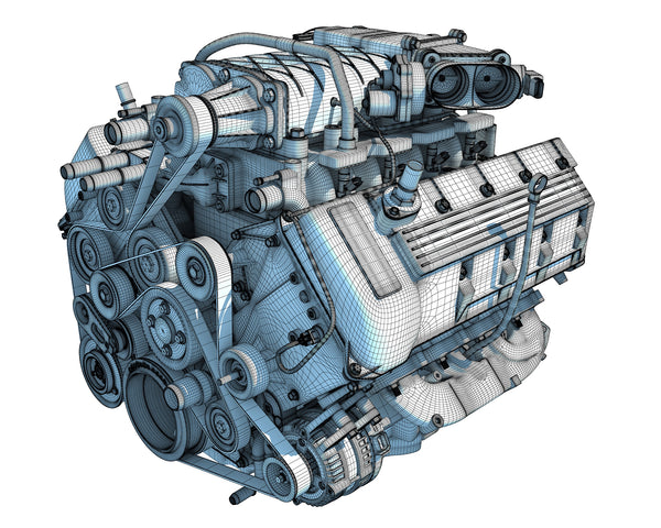 Animated Engine with Gasoline Ignition 3D Models – 3D Horse