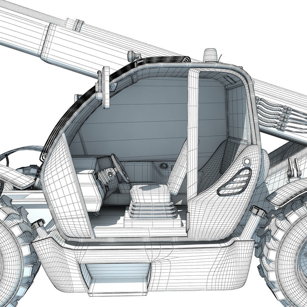 Telescopic Telehandler 3D Model – 3D Horse