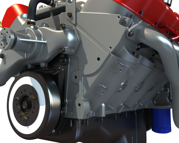 Big Block Deluxe Crate Engine 3D Model – 3D Horse