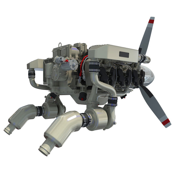 Continental Io-550 Aircraft Engine 3D Model – 3D Horse
