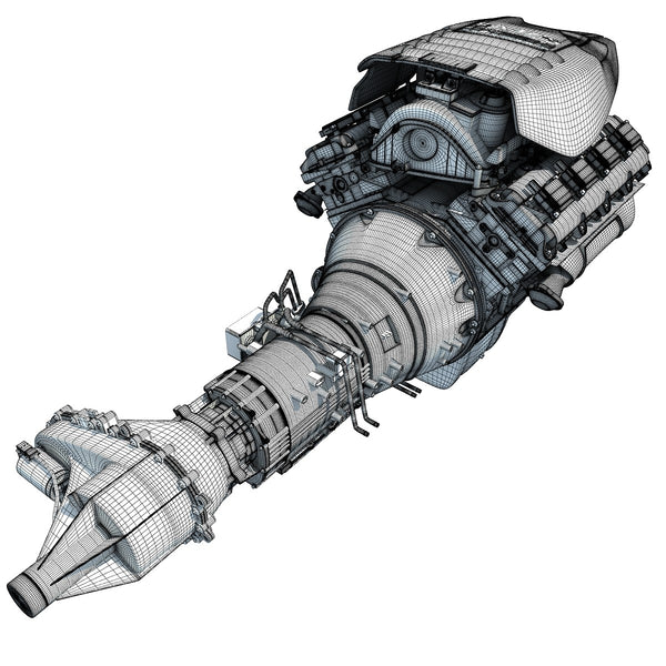 Dodge Ram V8 Engine 3D Model – 3D Horse