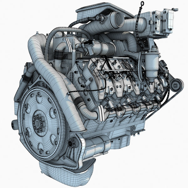 Duramax Chevrolet Silverado 3D Engine Model – 3D Horse