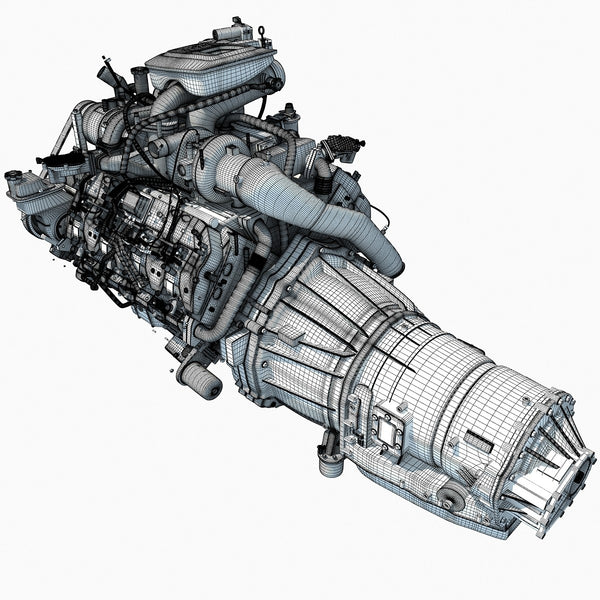 Duramax Chevrolet Silverado 3D Engine Model – 3D Horse