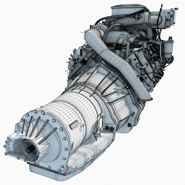 Duramax Chevrolet Silverado 3D Engine Model – 3D Horse