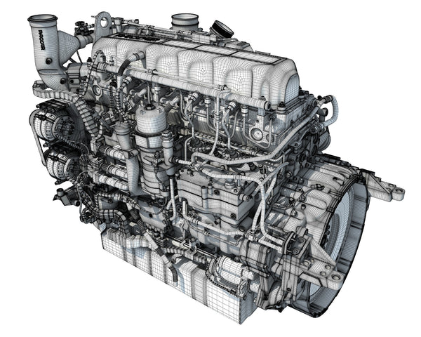 3D Powertrain Truck Engine Model – 3D Horse